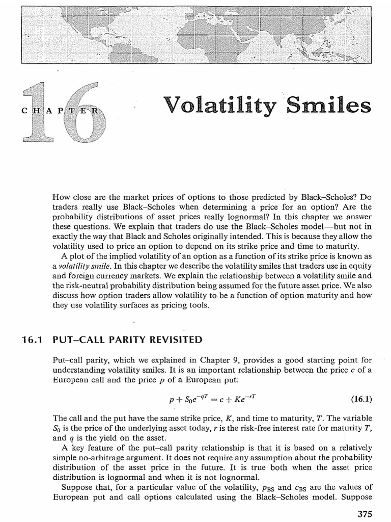 16 Volatility Smiles | PDF