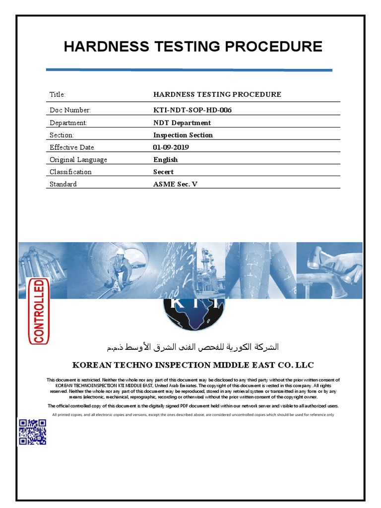 Hardness Generic Procedure | PDF | Hardness | Welding