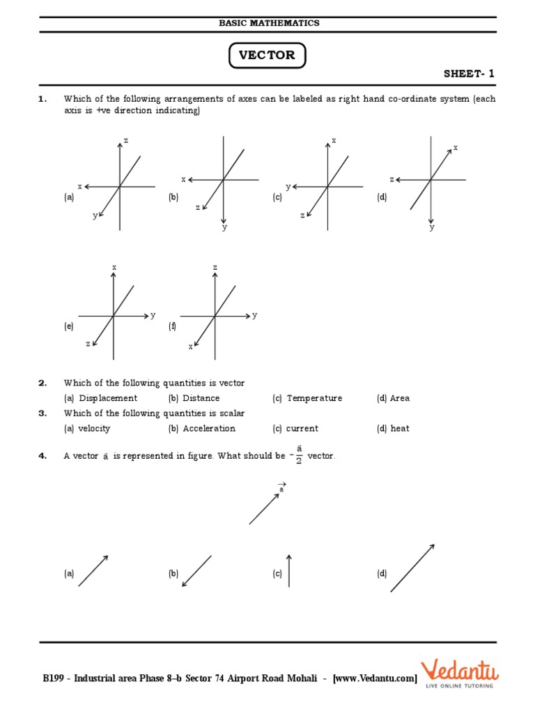 Basic Mathematics Final PDF | PDF | Euclidean Vector | Acceleration