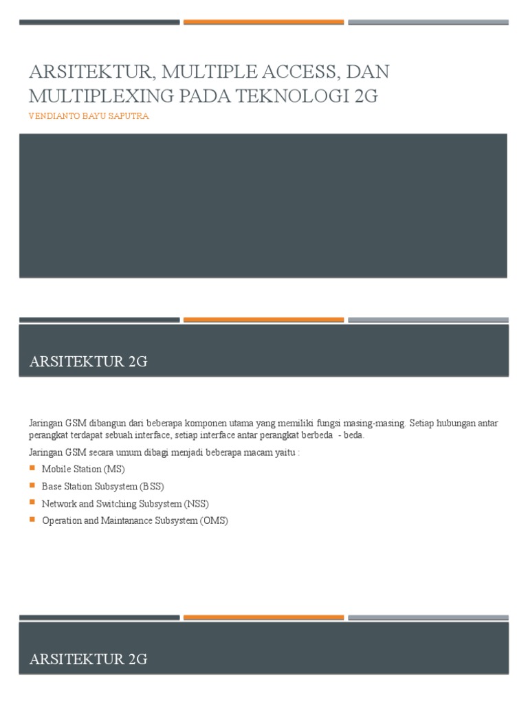 Arsitektur, Multiple Access, Dan Multiplexing Pada | PDF