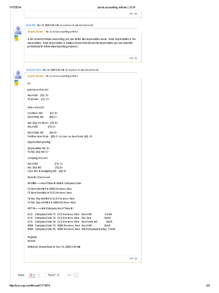 Asset Accounting Entries SCN PDF | PDF | Debits And Credits | Depreciation