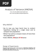 ANOVA Cheat Sheet | PDF | Analysis Of Variance | Errors And Residuals