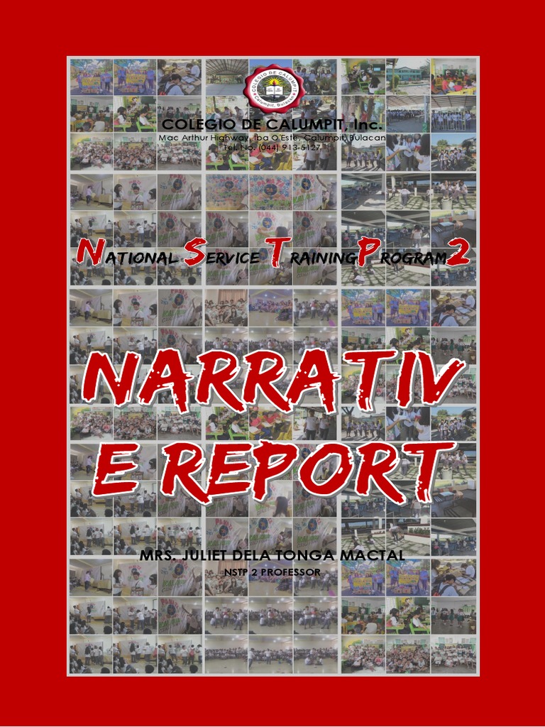 NSTP-CWTS Narrative Report Overview | PDF | Community | Reserve ...