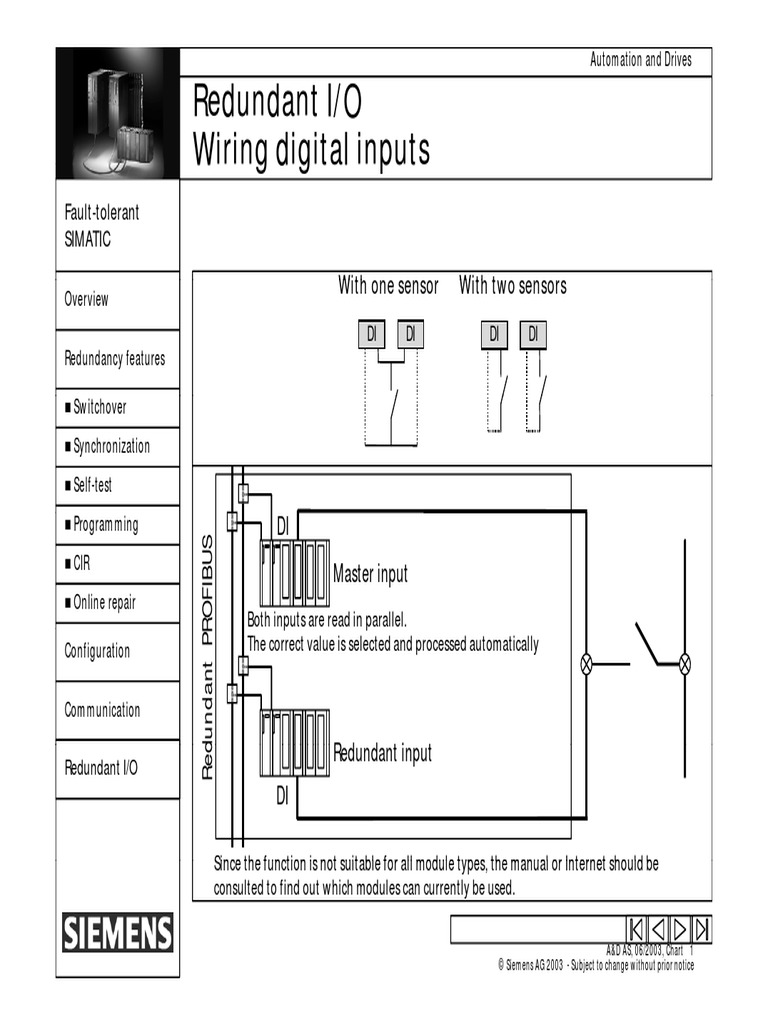 Wiring Redundant I-O Traditional | PDF | Fault Tolerance | Automation