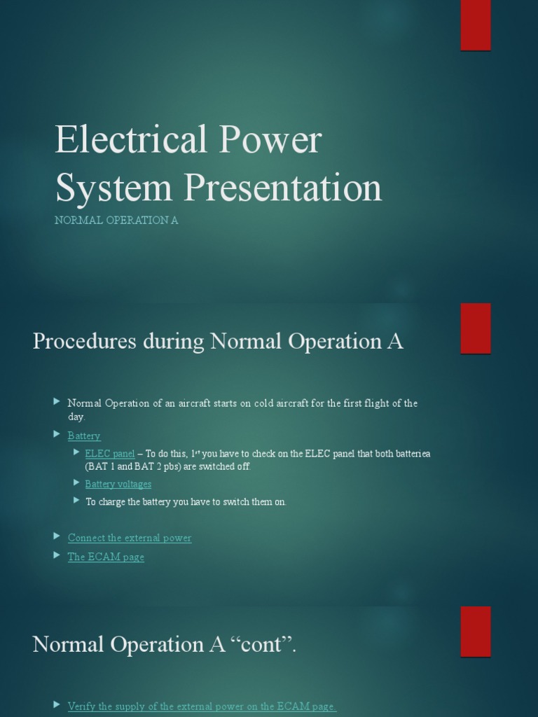 Aircraft Electrical System Pdf