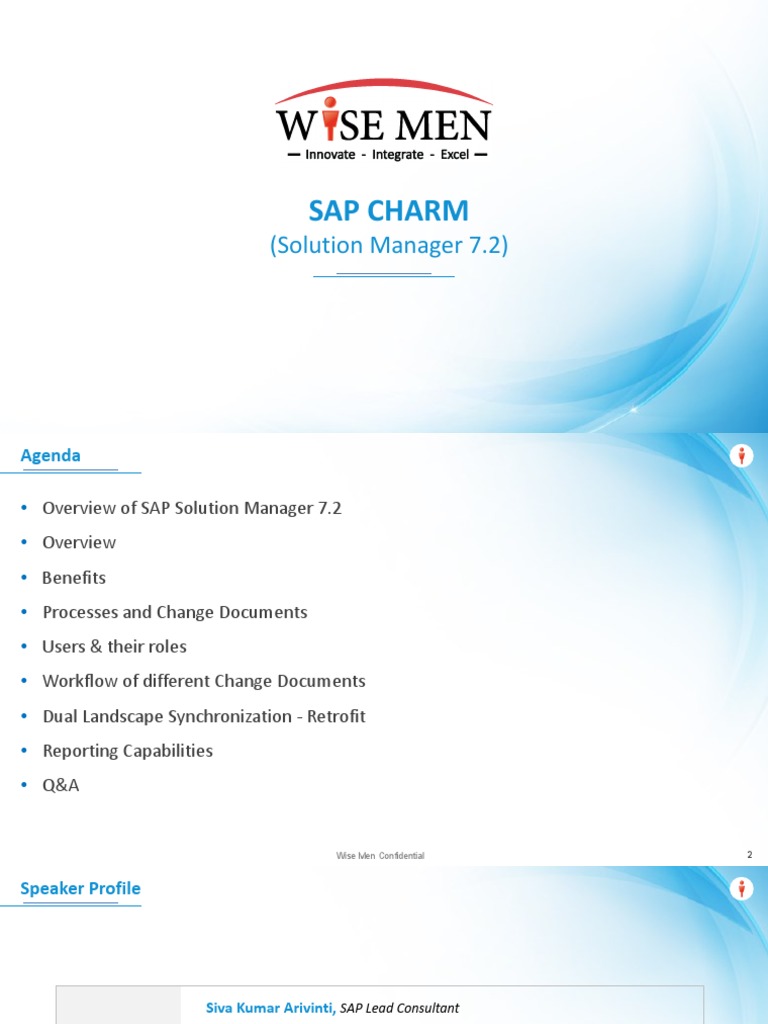 Sap Charm: (Solution Manager 7.2) | PDF | Sap Se | Share Point