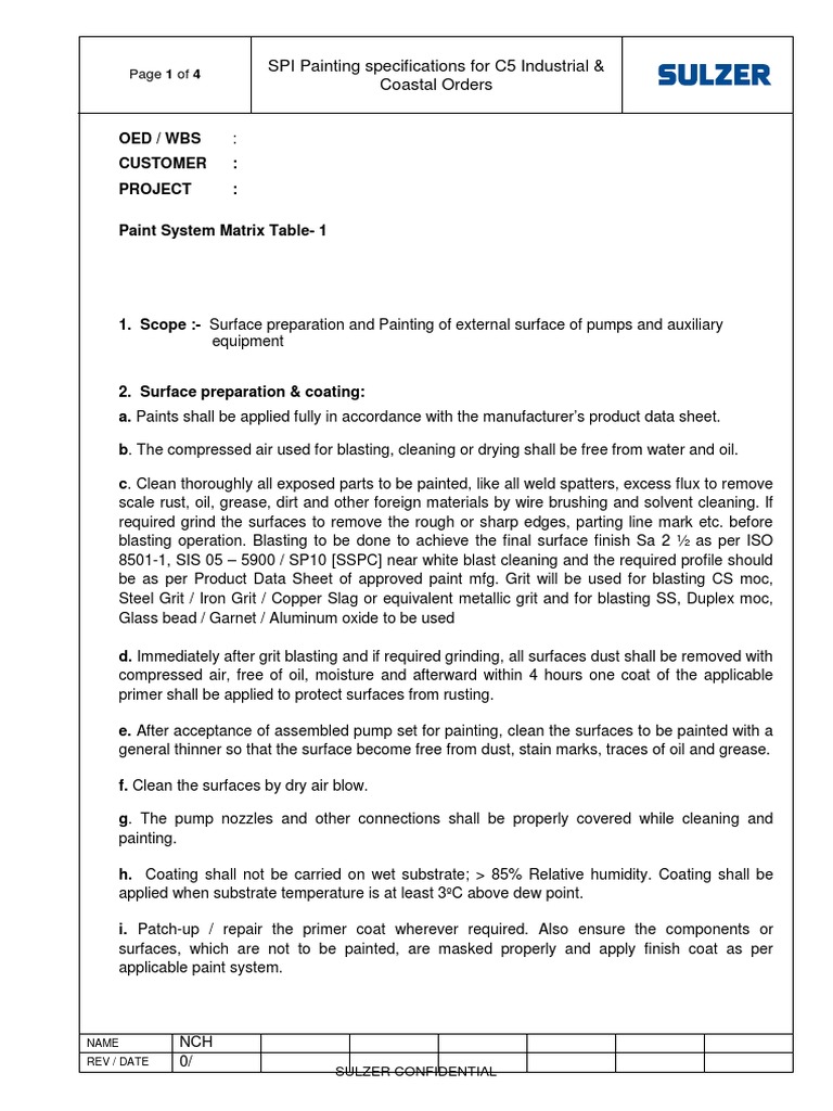 QPS-C5 Industrial & Costal Painting Procedure-OP - PP - WI - 006 - C5 ...