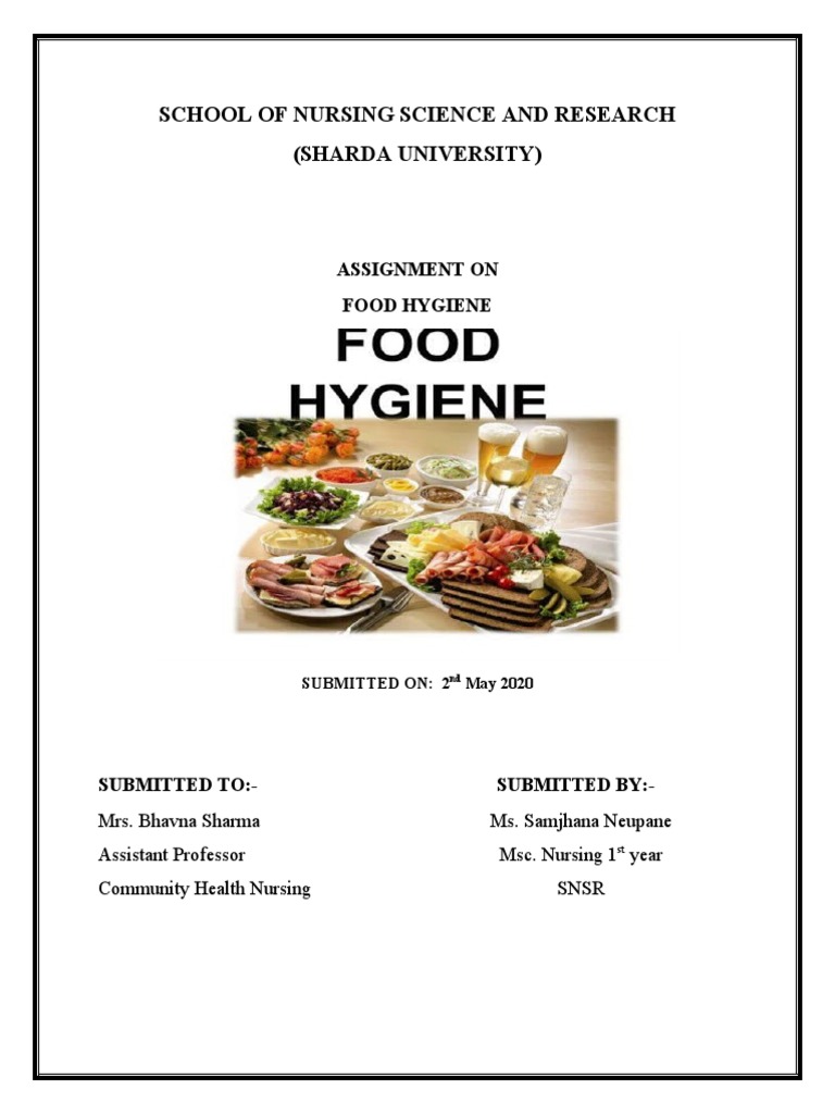 Food Hygiene Assignment | PDF | Hazard Analysis And Critical Control ...