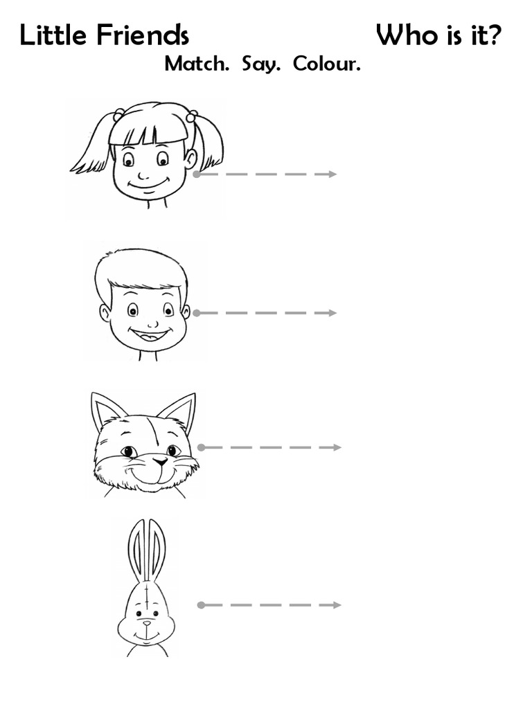 Little Friends Classwork - Unit 1 Lesson 1 | PDF