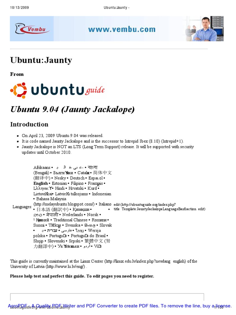 Ubuntu Guide | PDF | Computing And Information Technology