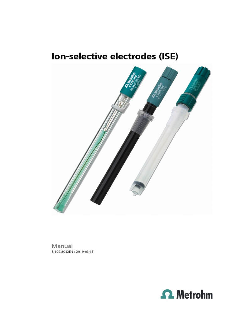 Ion-Selective Electrodes (ISE) : Manual | PDF | Electrolyte | Physical ...