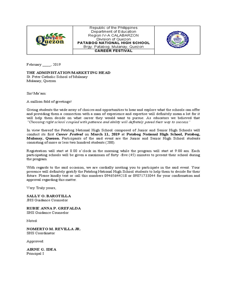 Letter For Career Guidance | PDF | Behavior Modification | Learning