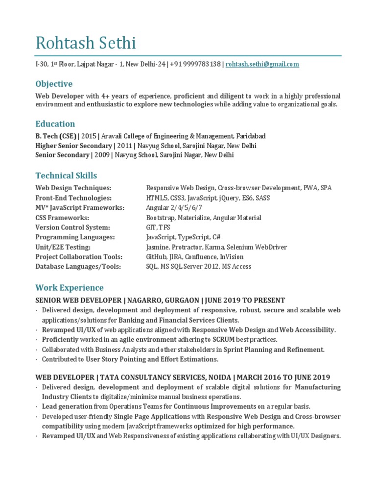 Rohtash Sethi Resume (13-March-2020) | PDF | Web Application ... Rohtash Sethi Resume (13-March-2020) | PDF | Web Application ...