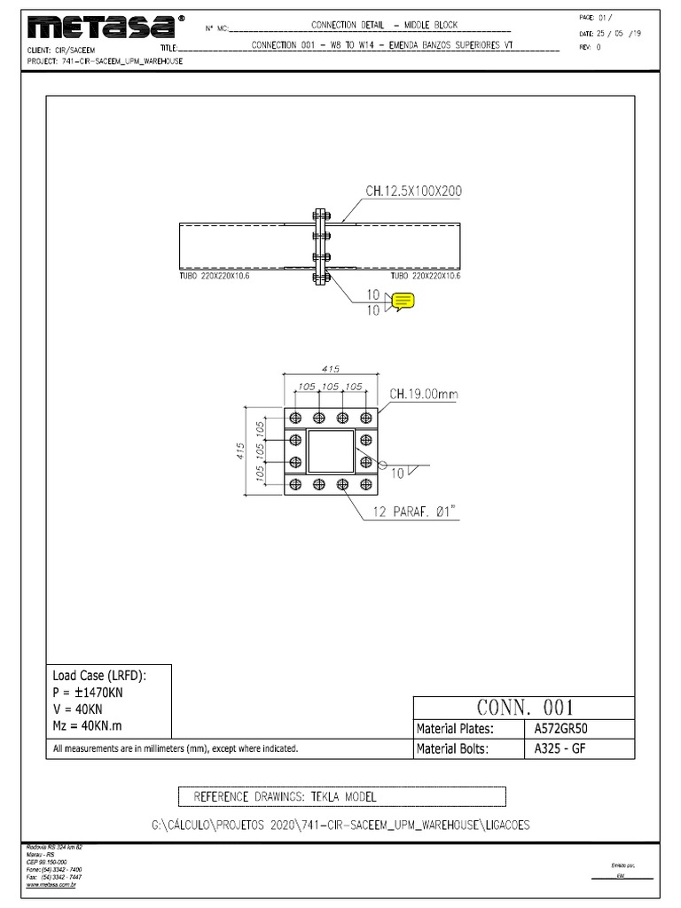 Conn.001 R0 | PDF | Industrial Processes | Building Materials