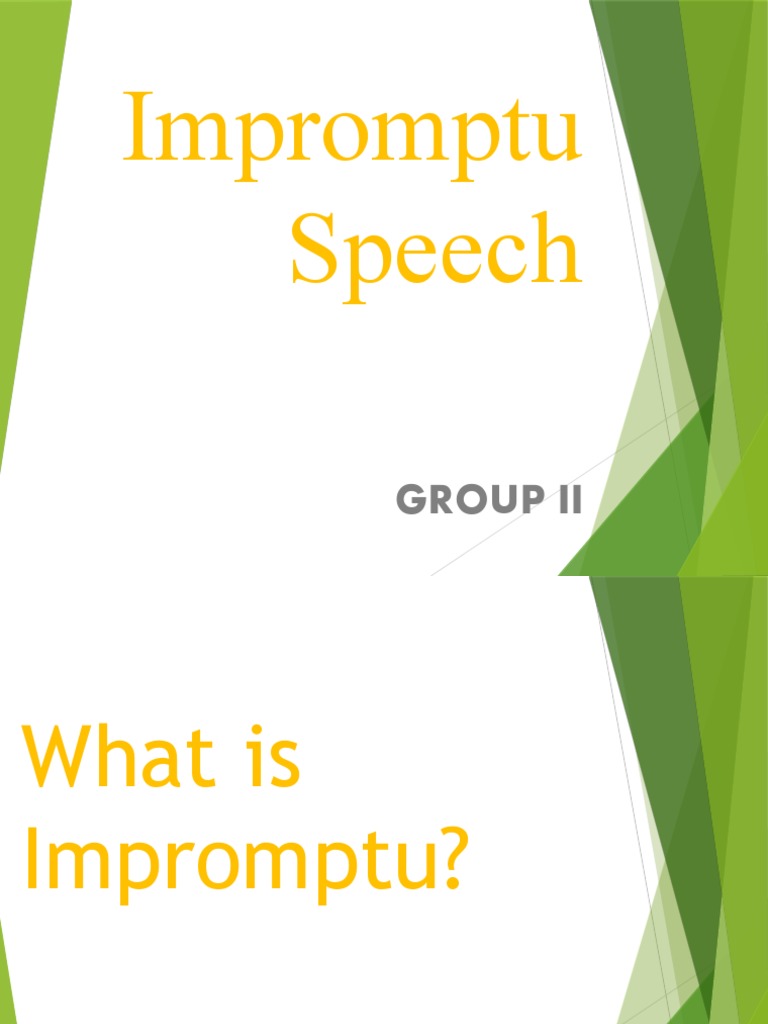 Mastering Impromptu Speech Skills | PDF | Epistemology | Human ...