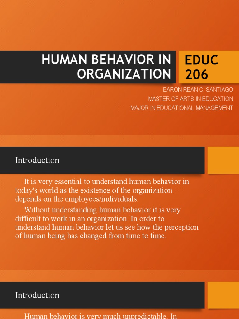 Educ 206-Earon Rean C. Santiago | PDF | Learning | Behavior Modification