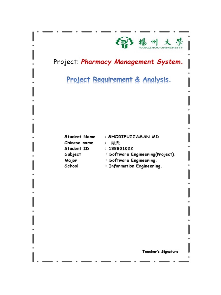 Project:: Pharmacy Management System | PDF | Career & Growth | Computers