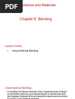 Unsymmetrical Bending of Beams Explained | PDF | Bending | Beam (Structure)