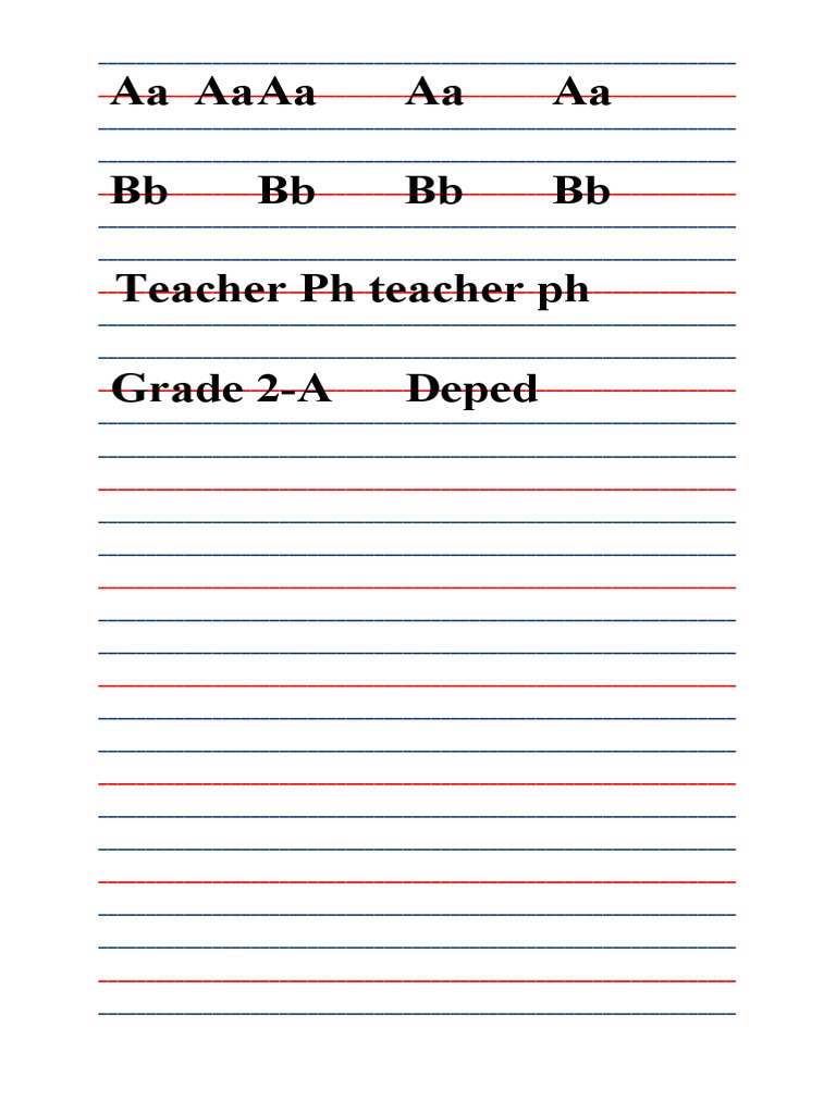Aa Aaaa Aa Aa BB BB BB BB Teacher PH Teacher PH Grade 2-A Deped | PDF