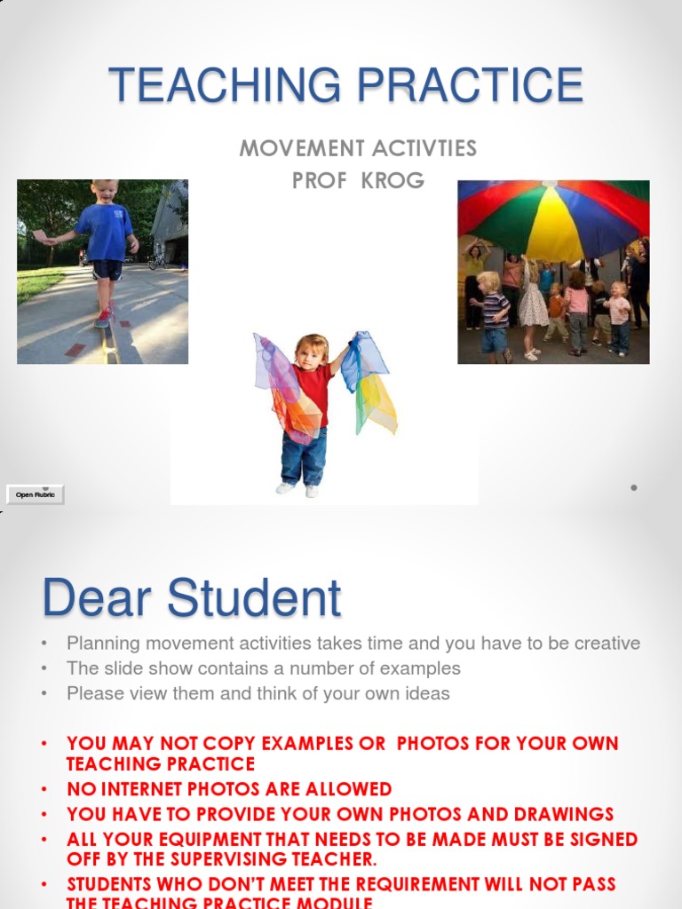 Teaching Practice Movement Equipment | PDF | Pedagogy | Communication
