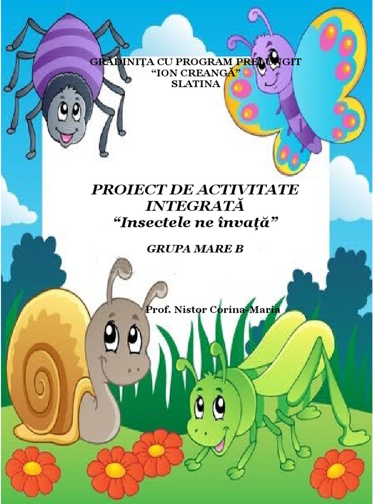 Proiect Activitate Integrata Insectele Ne Invata | PDF