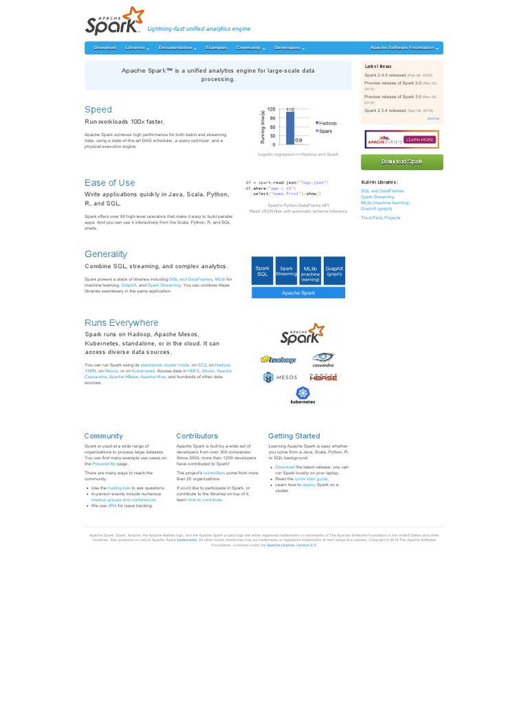 Apache Spark™ - Unified Analytics Engine For Big Data | PDF | Apache ...