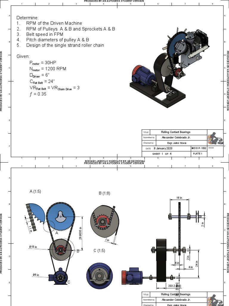 Motor Motor Driver Flat Belt Flat Belt Chain Drive: Rolling Contact ...