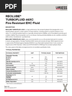 Fyrquel EHC Product Bulletin | PDF | Viscosity | Chemistry