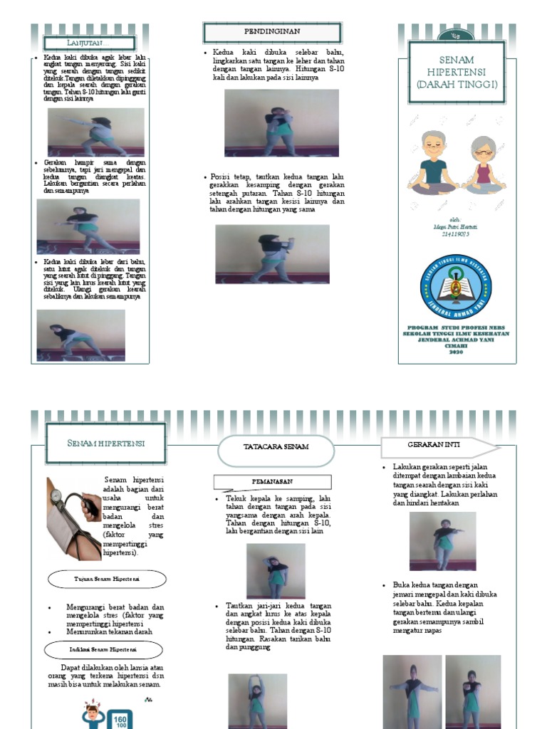 Leaflet Senam Hipertensi | PDF