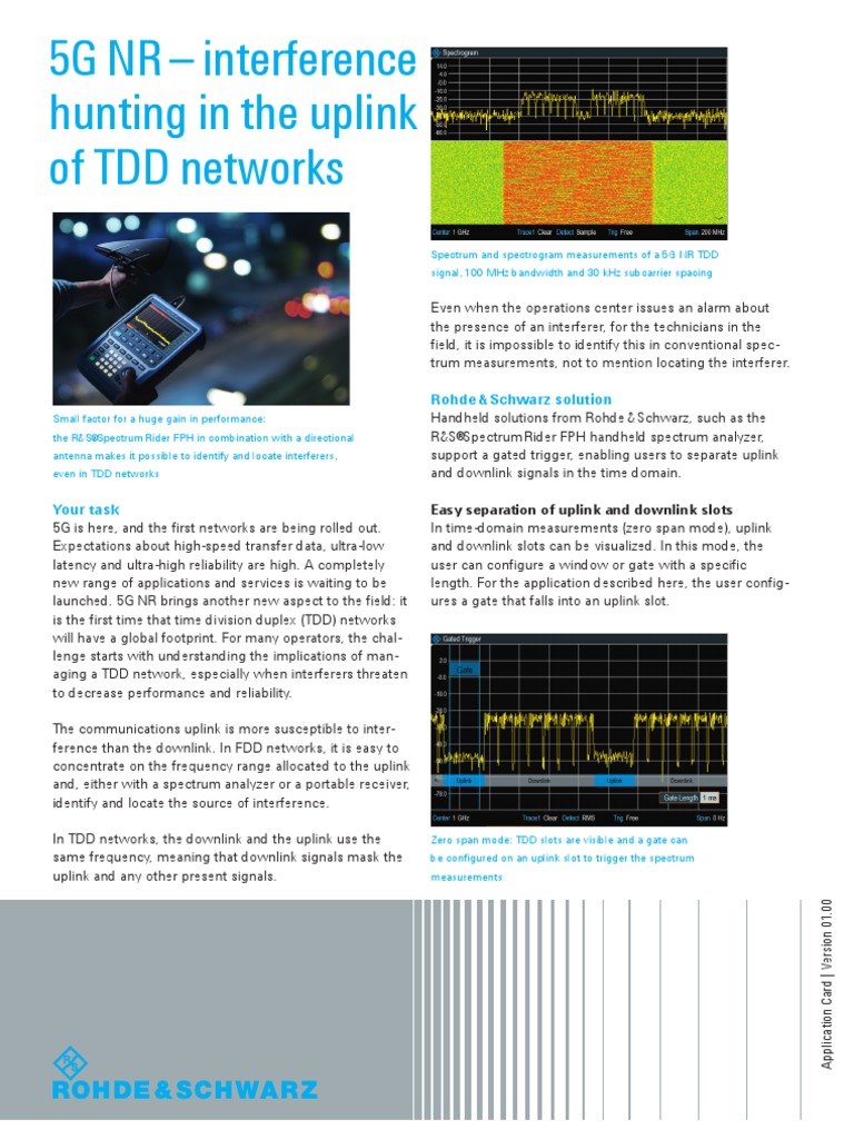 NR - Interference Hunting in The Uplink of TDD Networks: Rohde ...