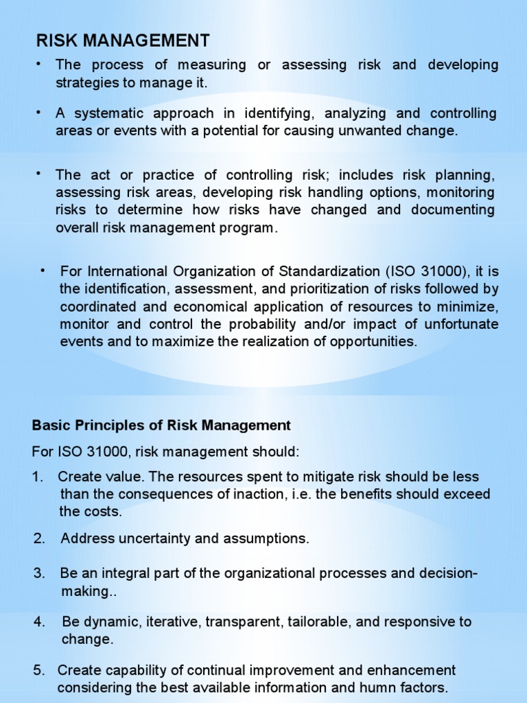 Risk MGT | PDF | Risk Management | Risk