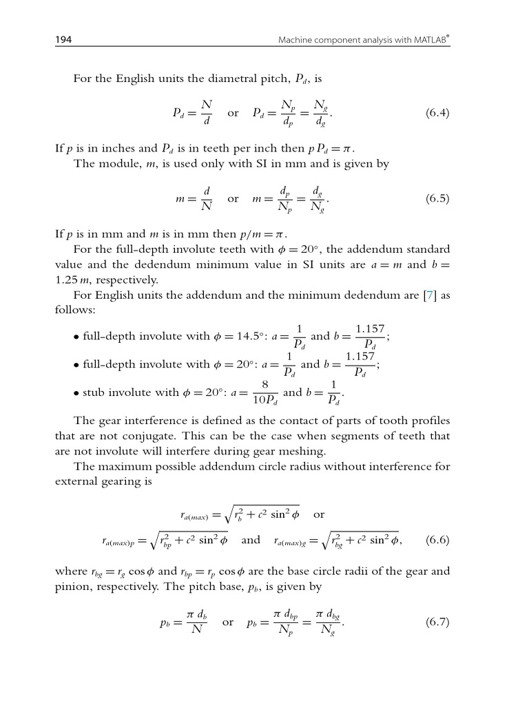 P N D P N D N D: Machine Component Analysis With MATLAB | PDF