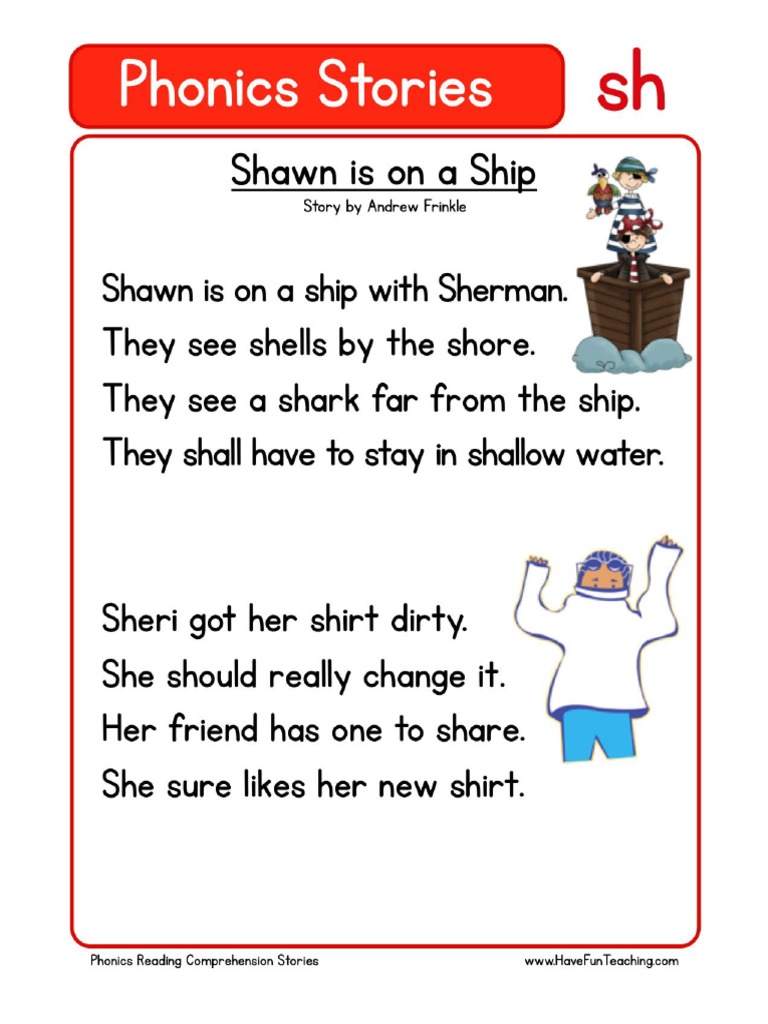 SH-sounds - Phonics Stories | PDF