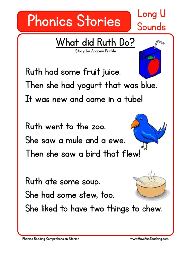Long-U-sounds - Phonics Stories PDF | PDF