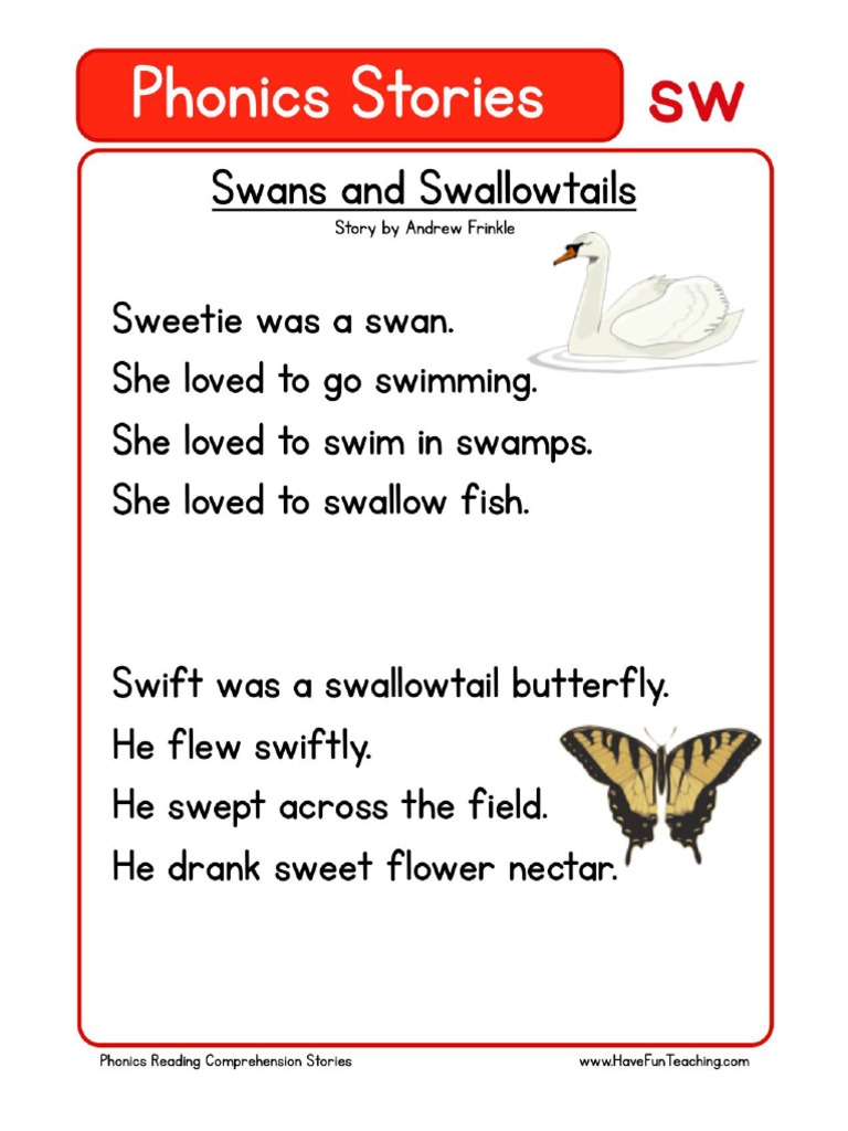 SW-sounds - Phonics Stories | PDF