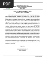 Narrative Report For Intramurals 2023 | PDF