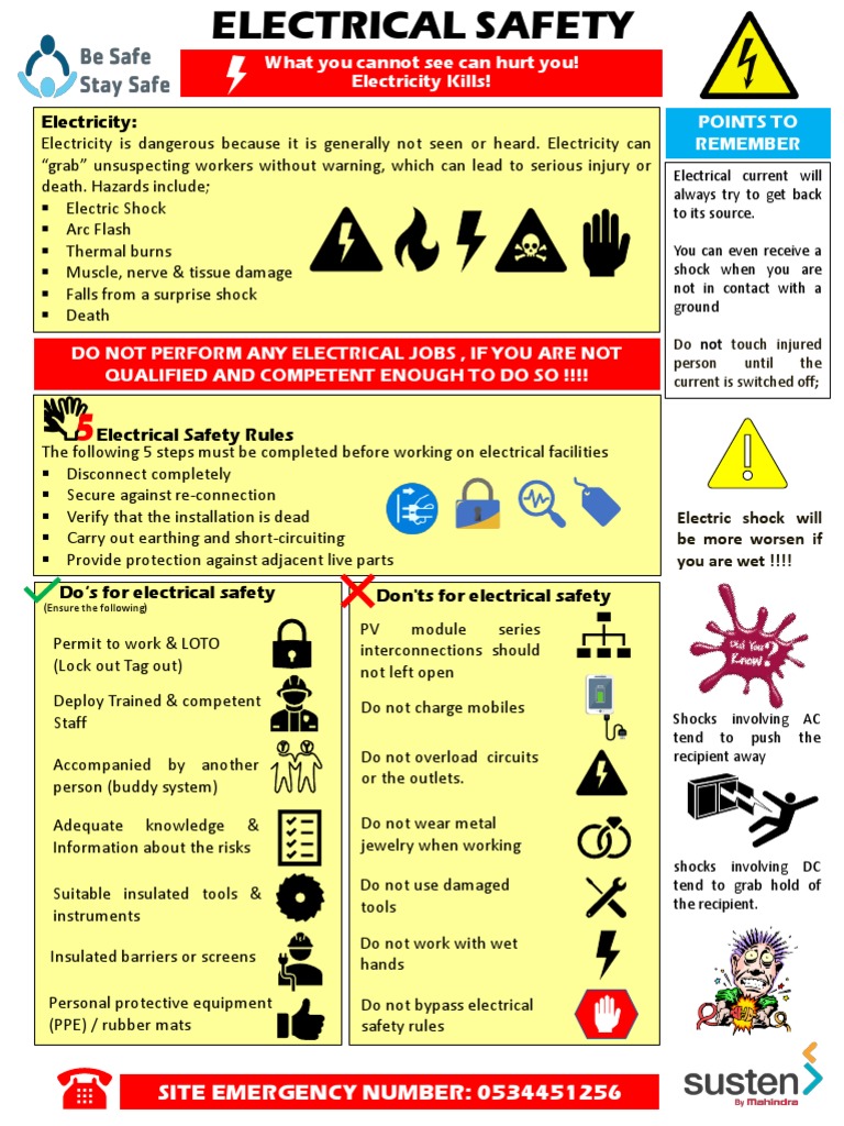 Essential Electrical Safety Guidelines | PDF | Personal Protective ...