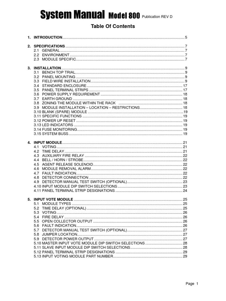 Allestec 800 F&G Panel | PDF | Relay | Power Supply