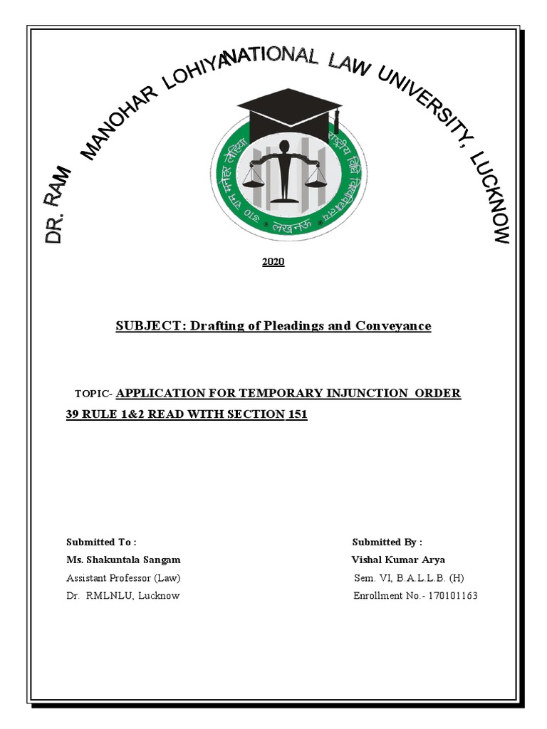 Temporary Injunction Application Guide | PDF | Injunction | Equity (Law)