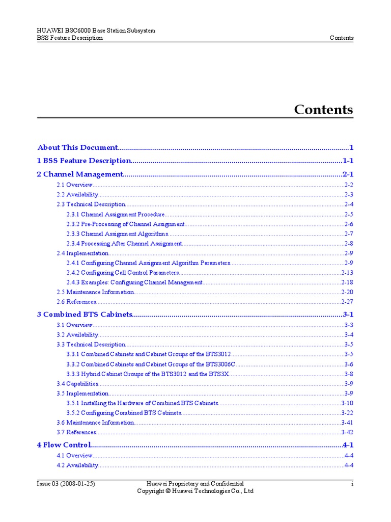 HUAWEI BSC6000 Base Station Subsystem BSS Feature Description | PDF ...