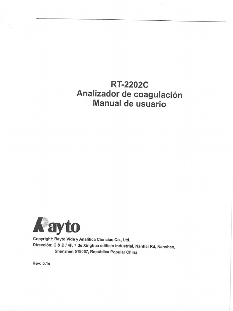 RT 2202C Manual Español | PDF