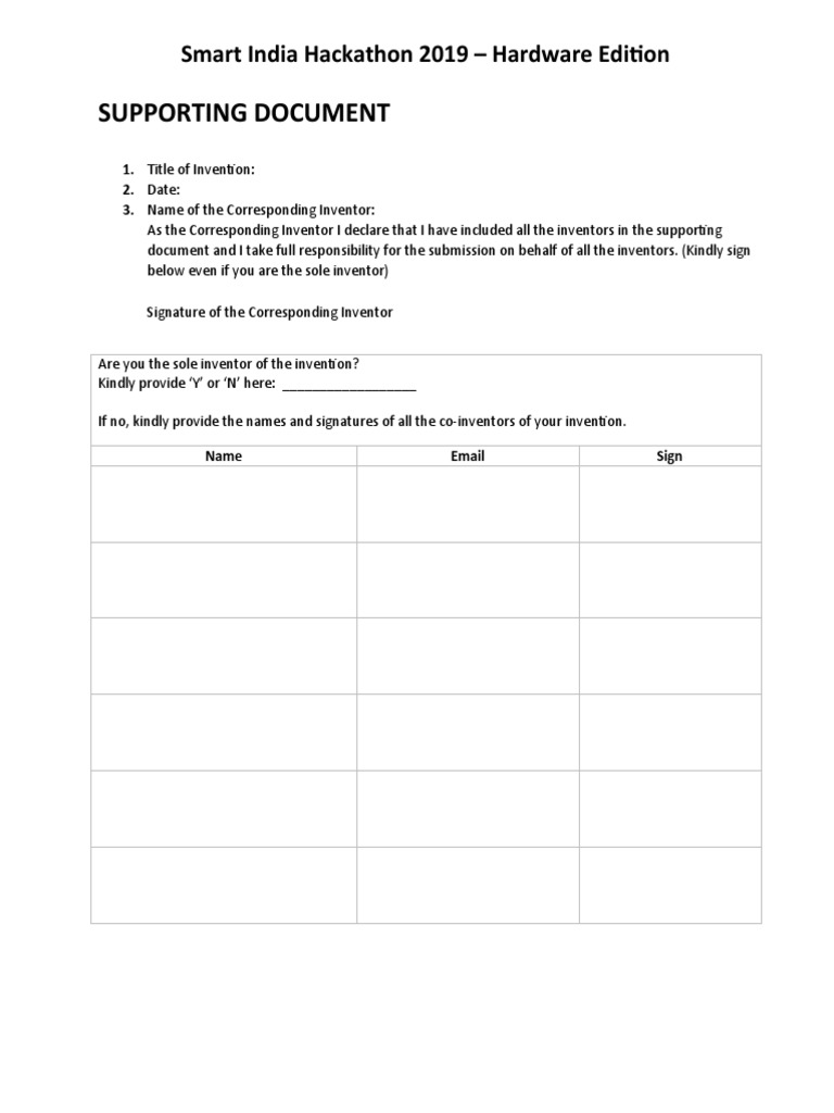 Supporting Document - SIH2019 Hardware Edition | PDF | Foreign Language ...