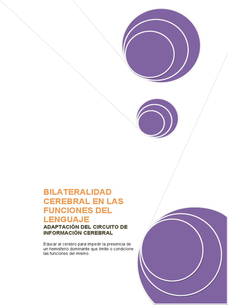 Bilateralidad Cerebral en Las Funciones Del Lenguaje | PDF | Hemisferio ...