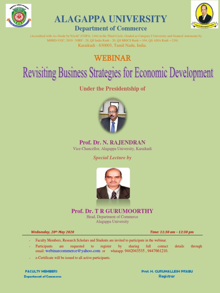 Webinar Brochure Final Commerce Gurumoorthy | PDF