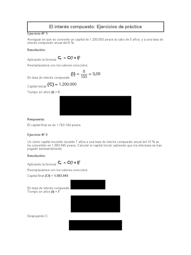 El Interés Compuesto | PDF | Interés compuesto | Interés