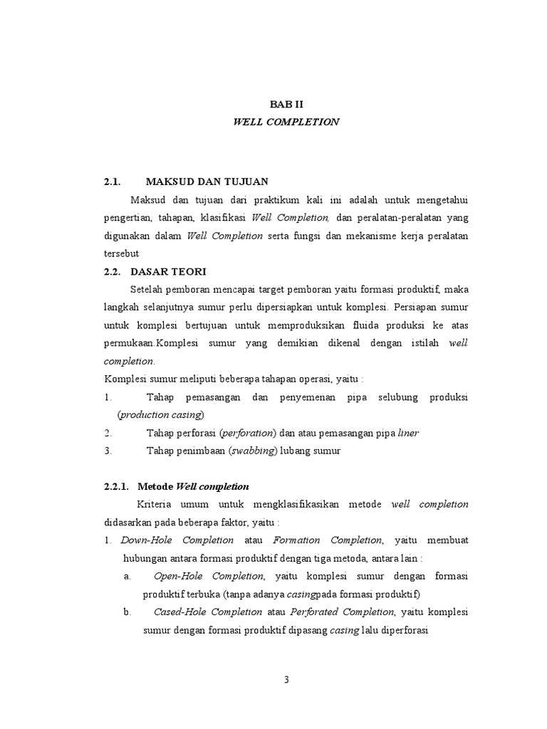 Well Completion | PDF