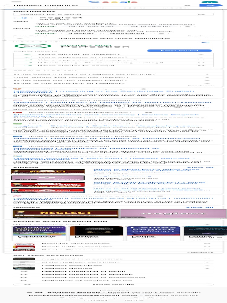 Neglect Meaning - Google Search PDF | PDF | Dictionary | Lexicography