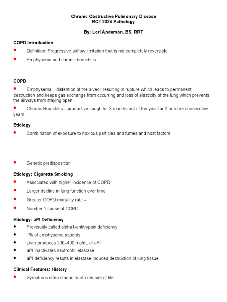 Student Copy of COPD Lecture Notes | PDF | Chronic Obstructive ... Student Copy of COPD Lecture Notes | PDF | Chronic Obstructive ...