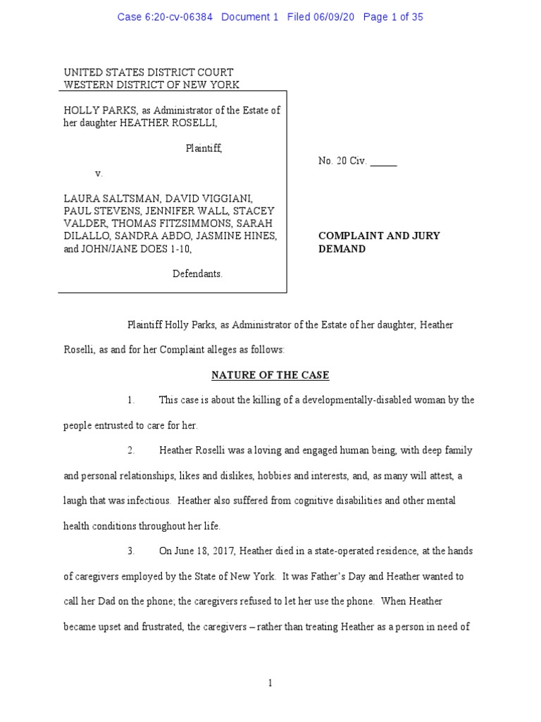 Roselli Suit Opwdd | PDF | Background Check | Police Brutality