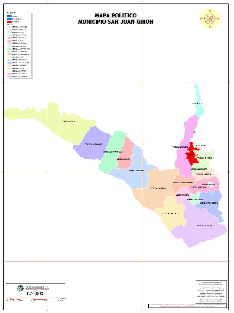 Mapa - Politico Giron. | PDF | Geodesia | Geofísica